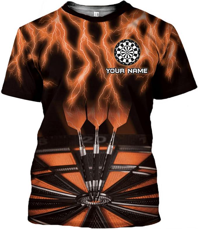 Personalized Darts Shirt, Custom Dart Team Shirt, Customize Darts Black ...