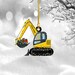 Personalized Excavator Heavy Equipment Custom Shaped Ornament, Truck ...