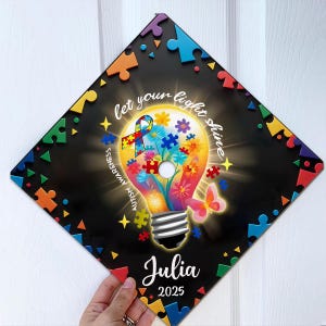 Celebrate Minds of All Kinds Graduation Cap Topper, Autism Awareness ...