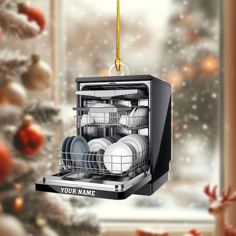 Personalized Dishwasher Christmas Ornament, Dishwasher Tree Hanging ...