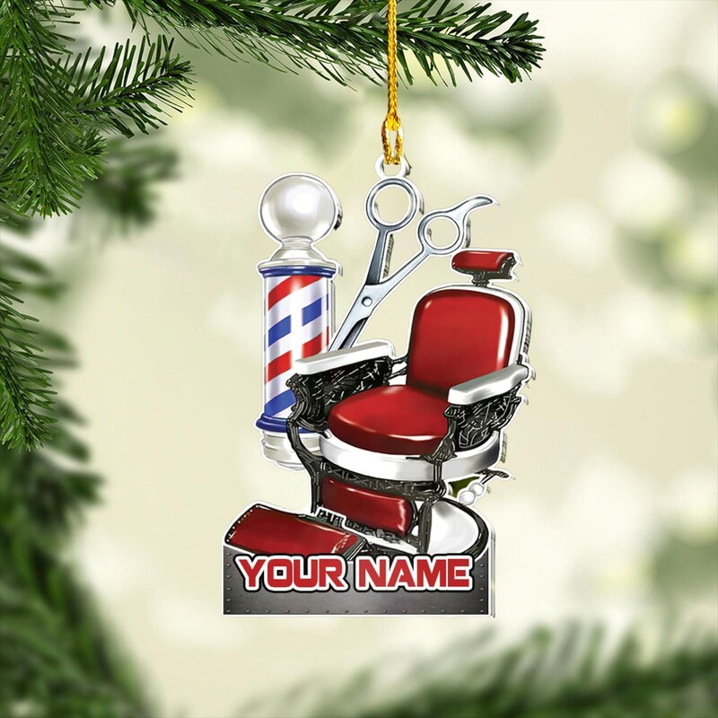 Barber Ornament - Etsy