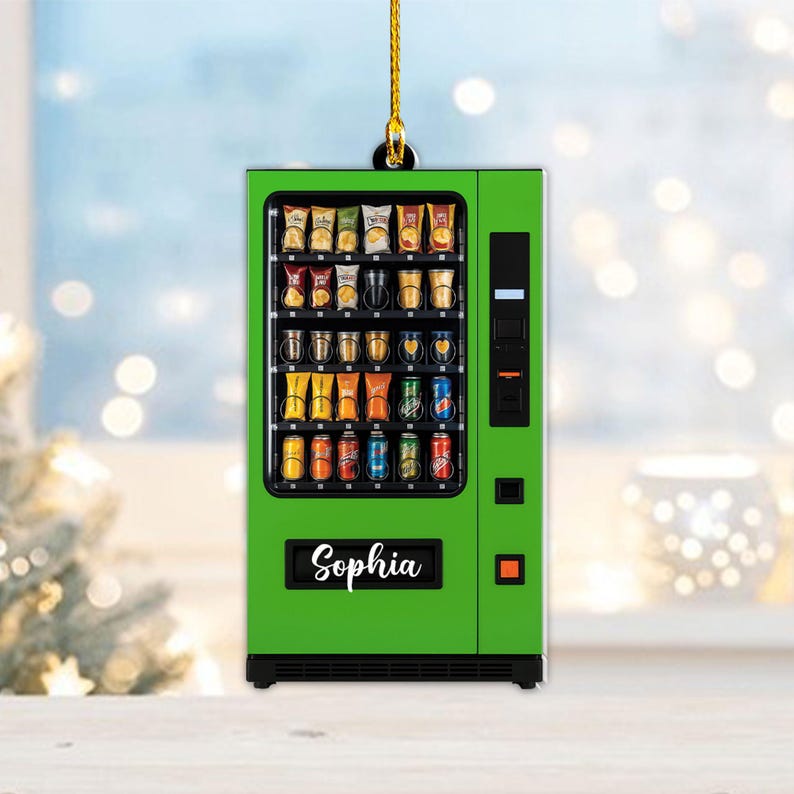 Personalized Vending Machine Christmas Ornament, Funny Vending Machine ...