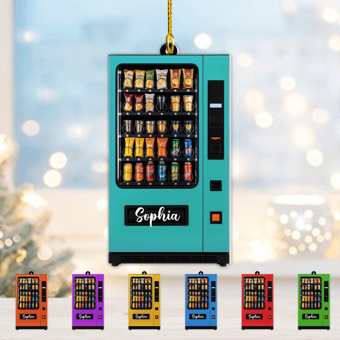 Personalized Vending Machine Christmas Ornament, Funny Vending Machine ...