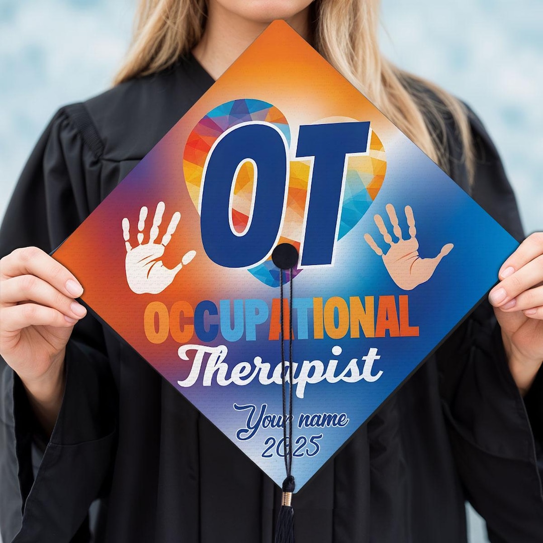 Custom Occupational Therapy Graduation Cap Topper, Customized OT Grad ...