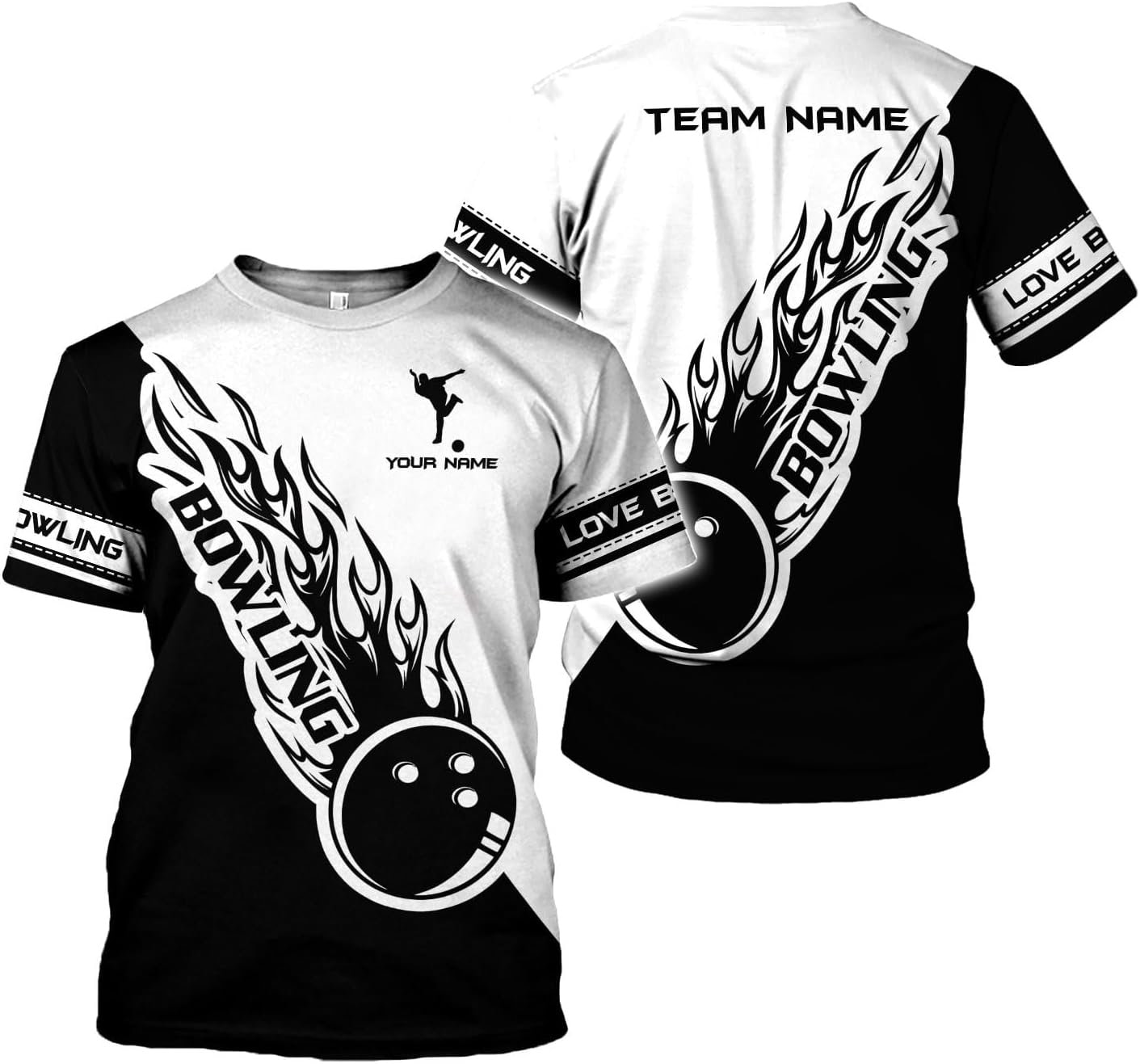 Personalized Bowling Tshirts 3D, Bowling Shirts for Team, Bowling Shirt ...
