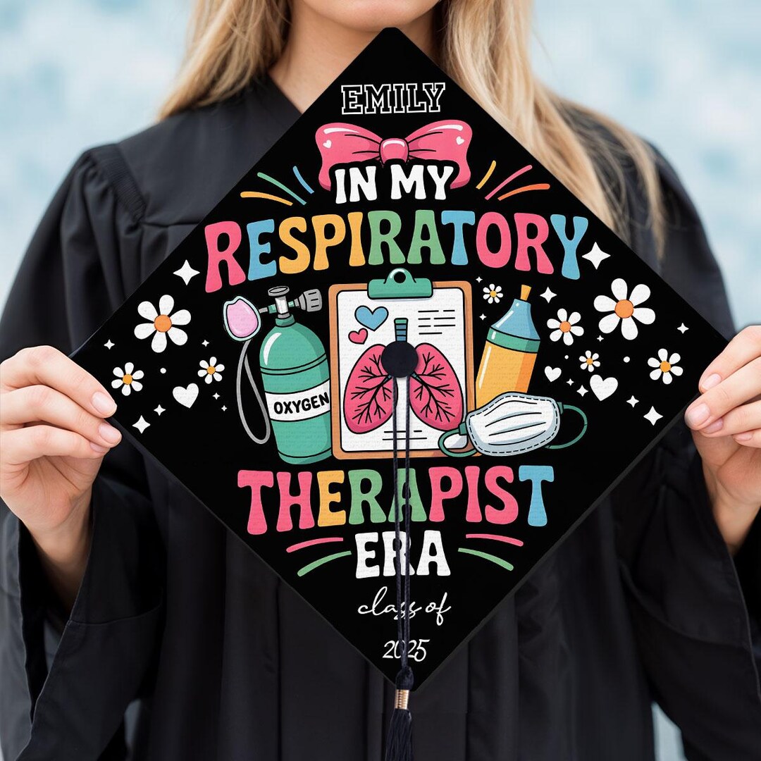 Respiratory Therapist Graduation Cap Topper, Customized RT Grad Cap ...