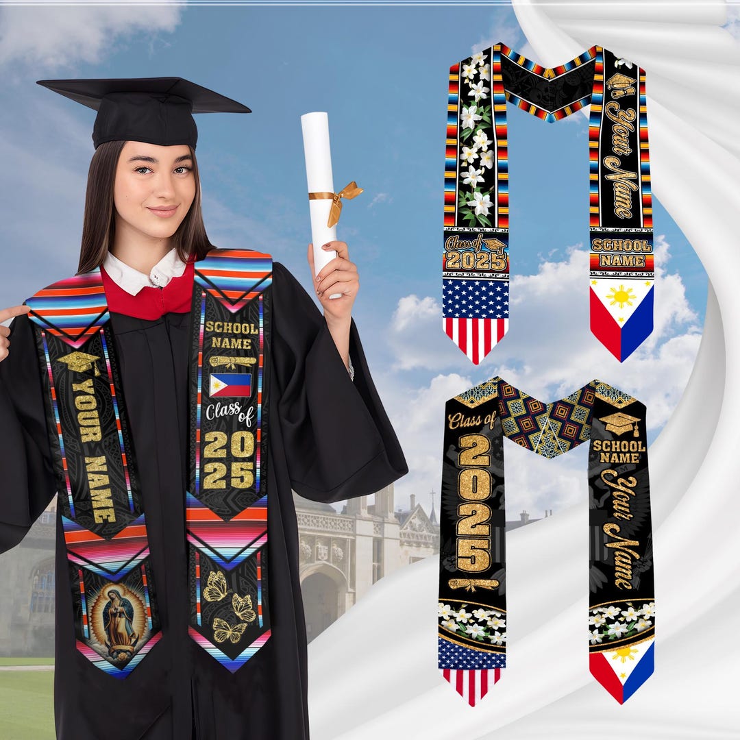 Custom Filipino Graduation Sash 2025,filipino Graduation Sash ...
