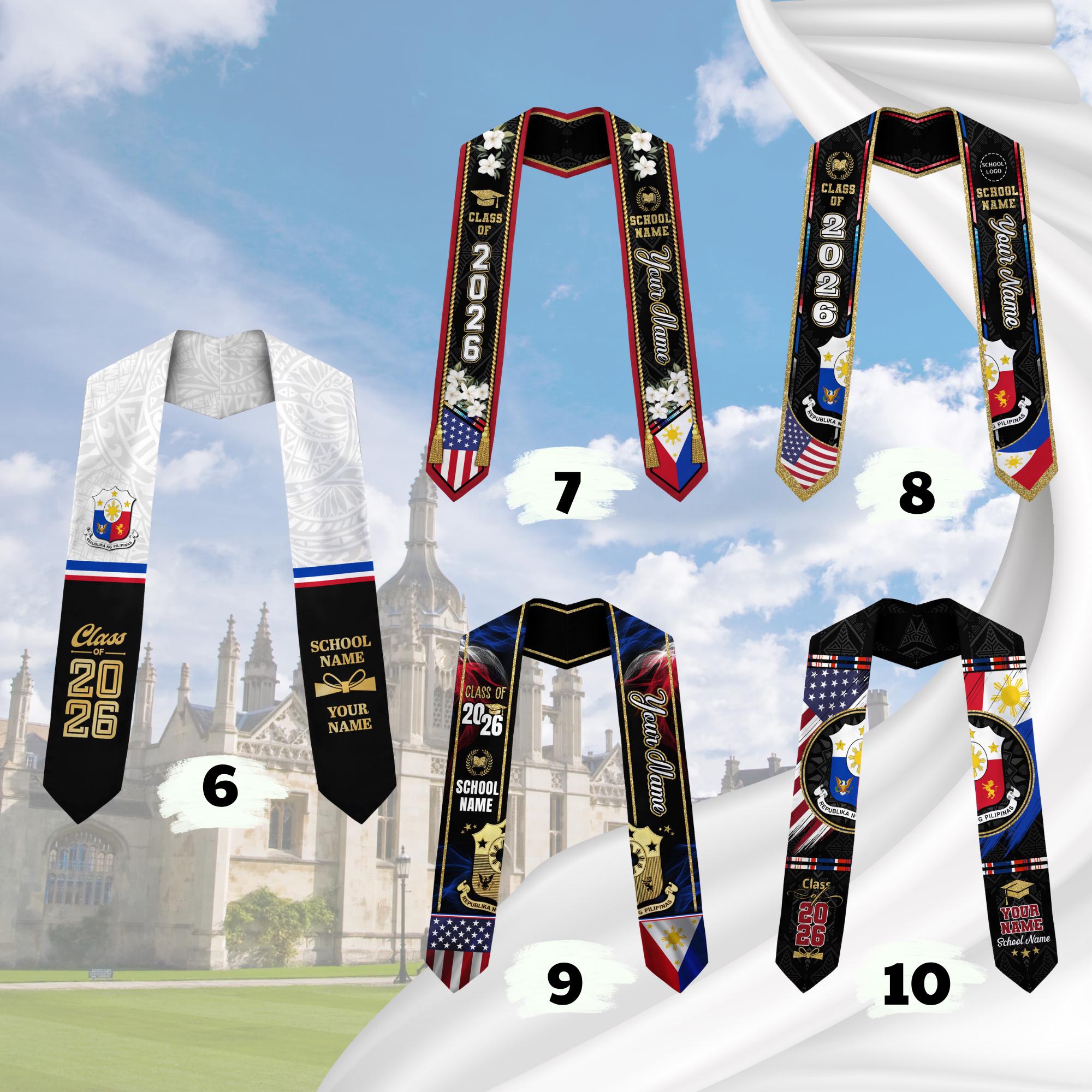 Custom Filipino Graduation Sash 2026,filipino Graduation Sash ...