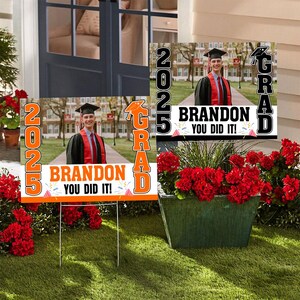 Custom Graduation Yard Sign, Personalized Outdoor High School College ...