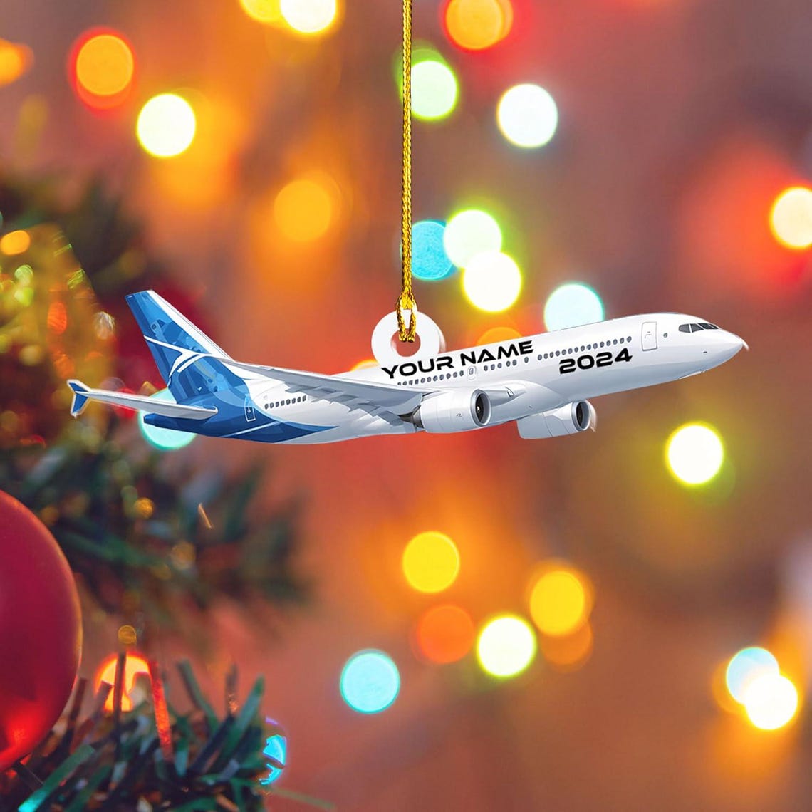 Custom Airplane Ornament, Personalized Plane Ornament, Gift for Pilot ...
