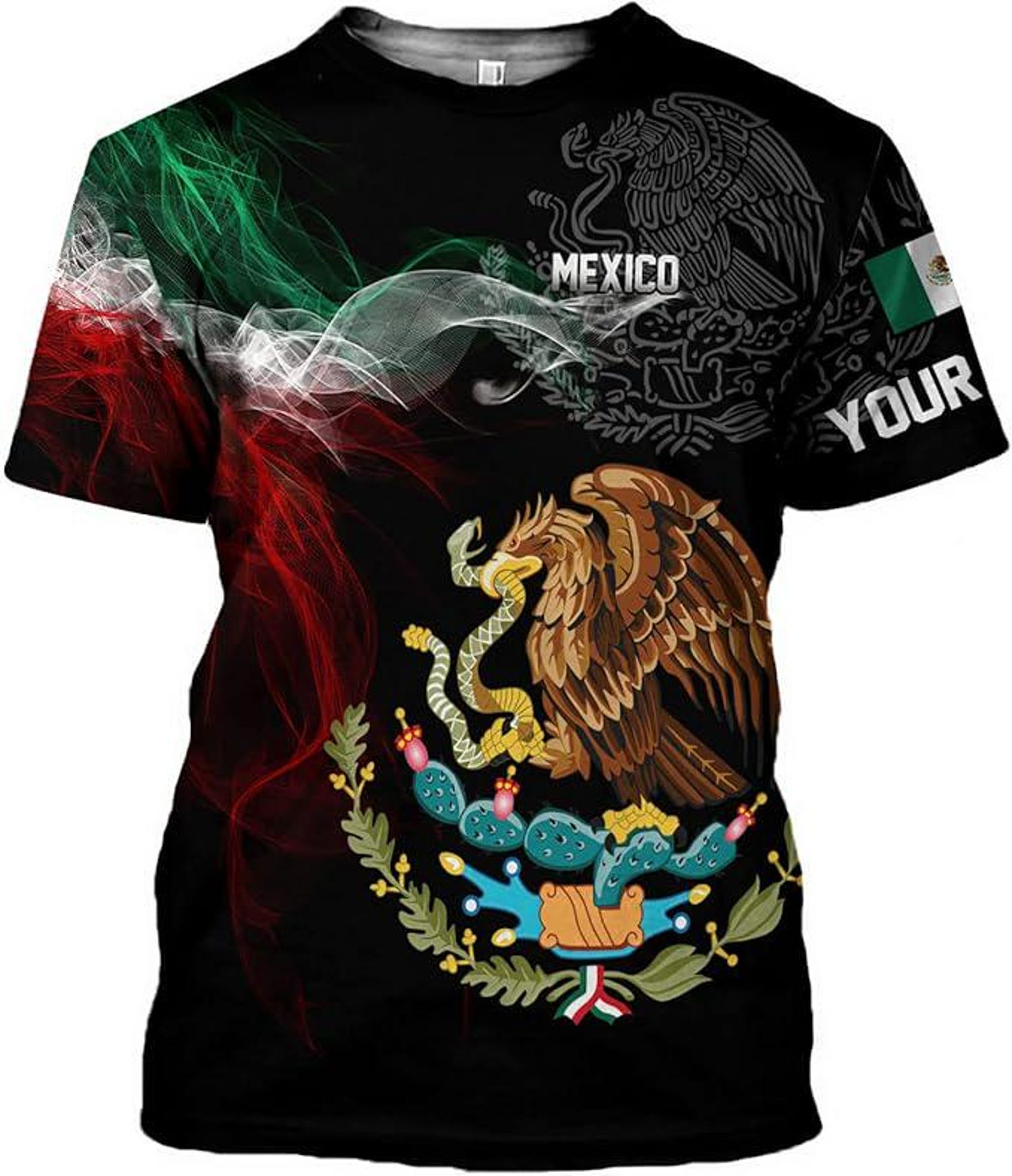Custom Name Mexican Shirts for Men, Personalized Mexico Shirt, Mexico ...