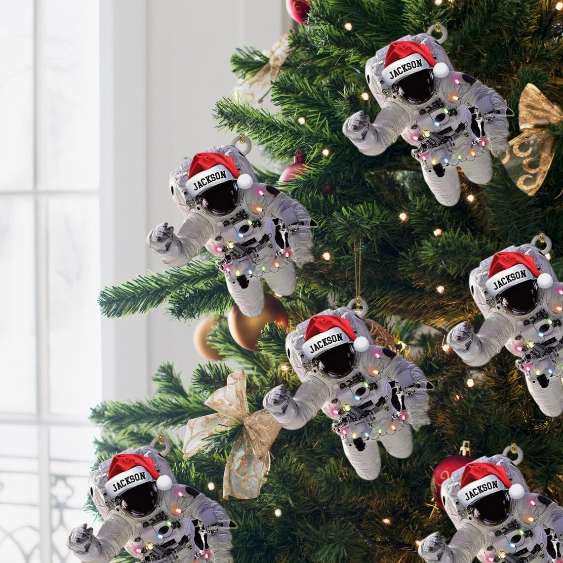 Personalized Astronaut Ornament, Space Ornament, Rocket Ornament ...