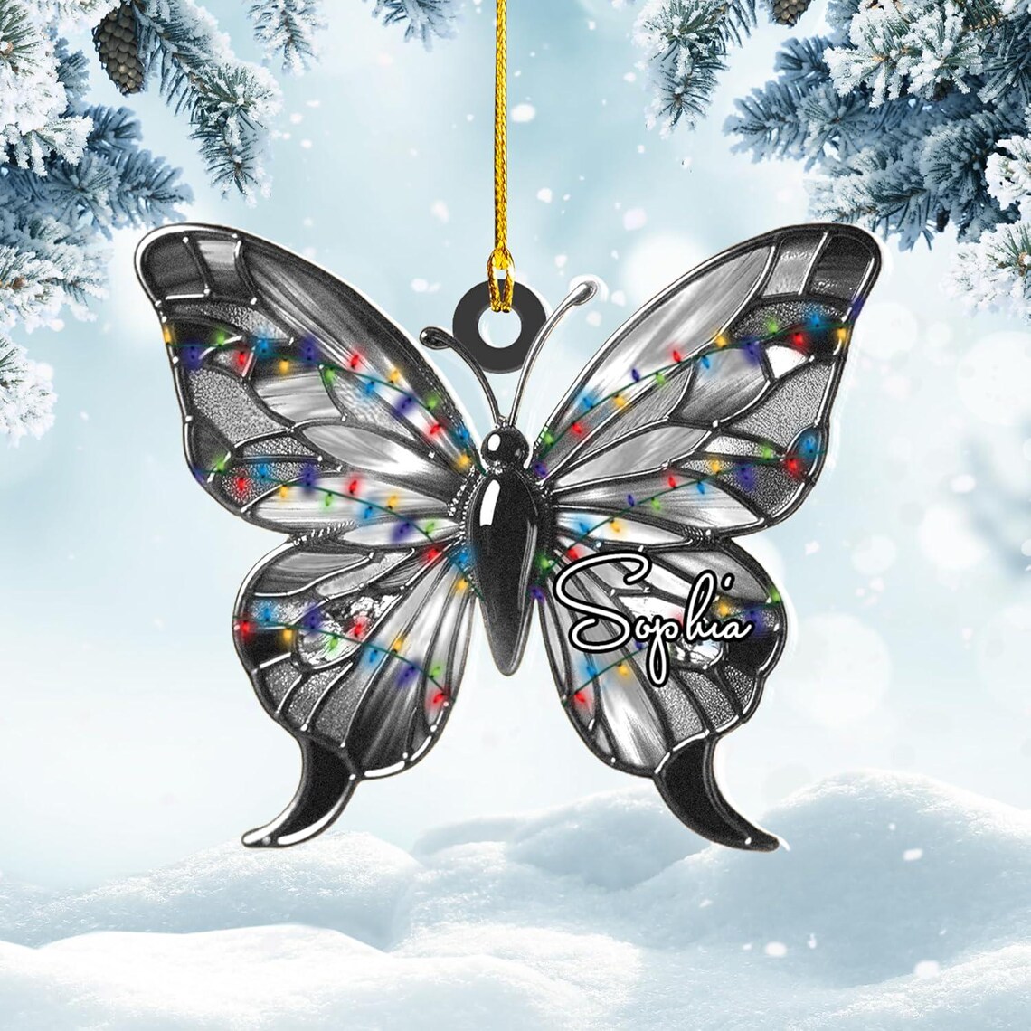 Butterfly Christmas Ornament, Butterfly Christmas Tree Ornaments ...