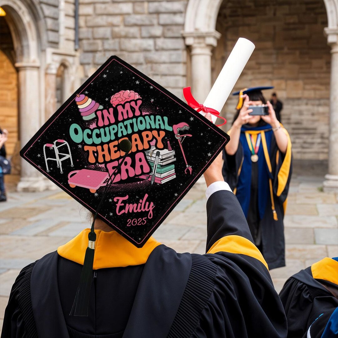 Custom Occupational Therapy Graduation Cap Topper, Customized OT Grad ...