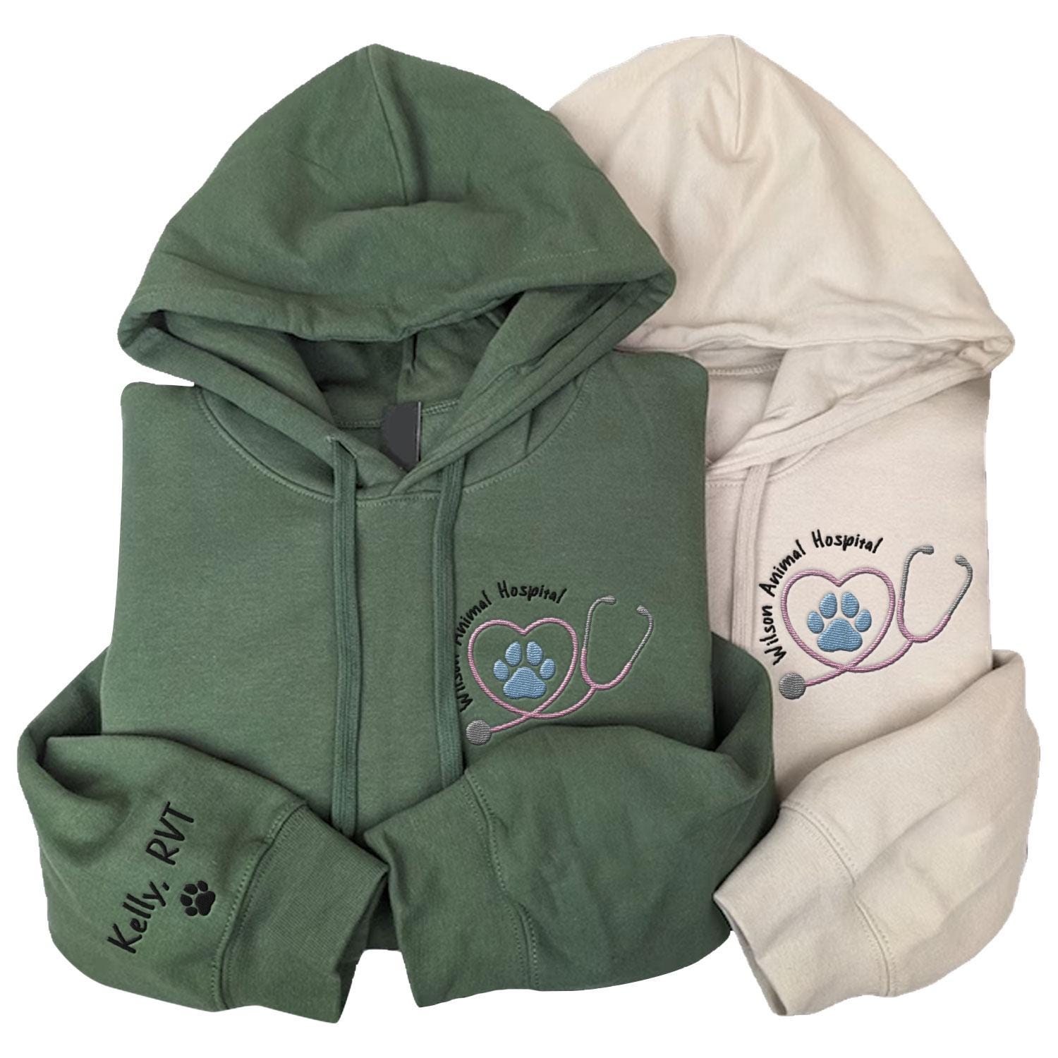 Custom Embroidered Vet Tech Sweatshirt, Vet Tech Week Gift for ...