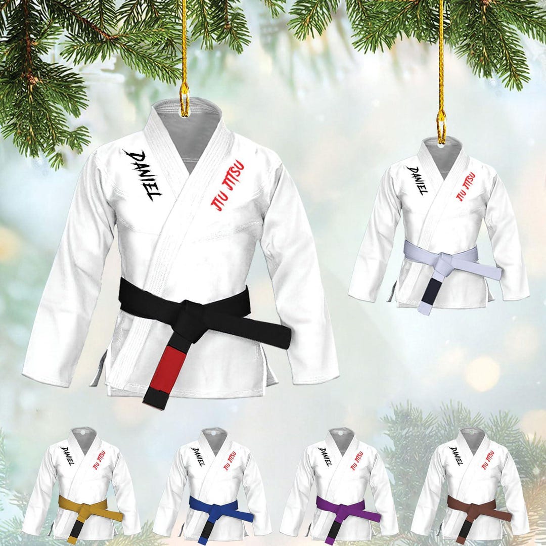 Custom Jiu Jitsu Uniform Ornament,personalized BJJ Ornament,custom Belt ...