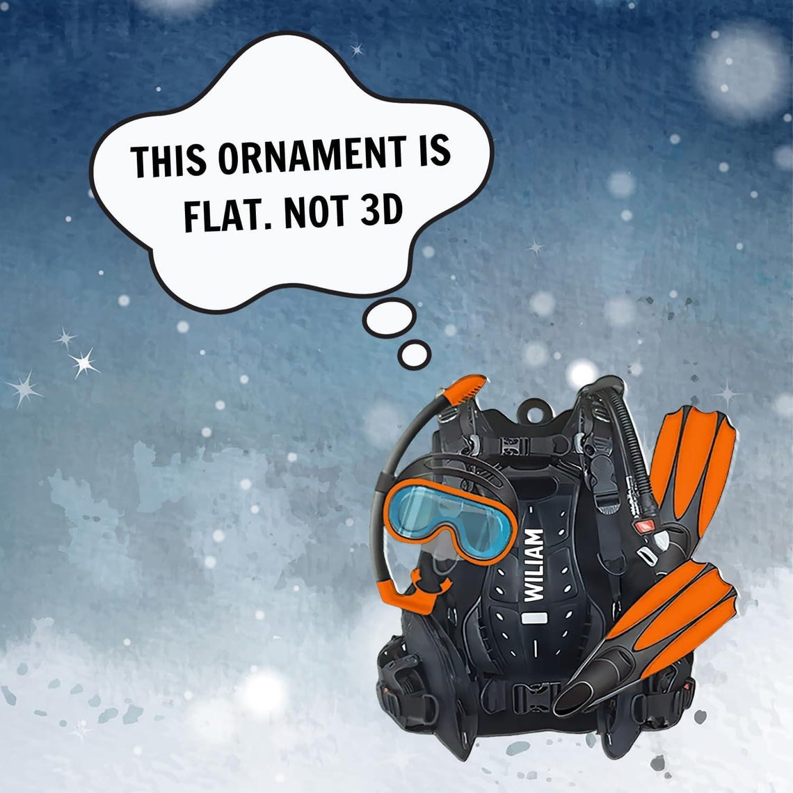 Personalized Scuba Diving Ornament, Scuba Diving Ornament,christmas ...