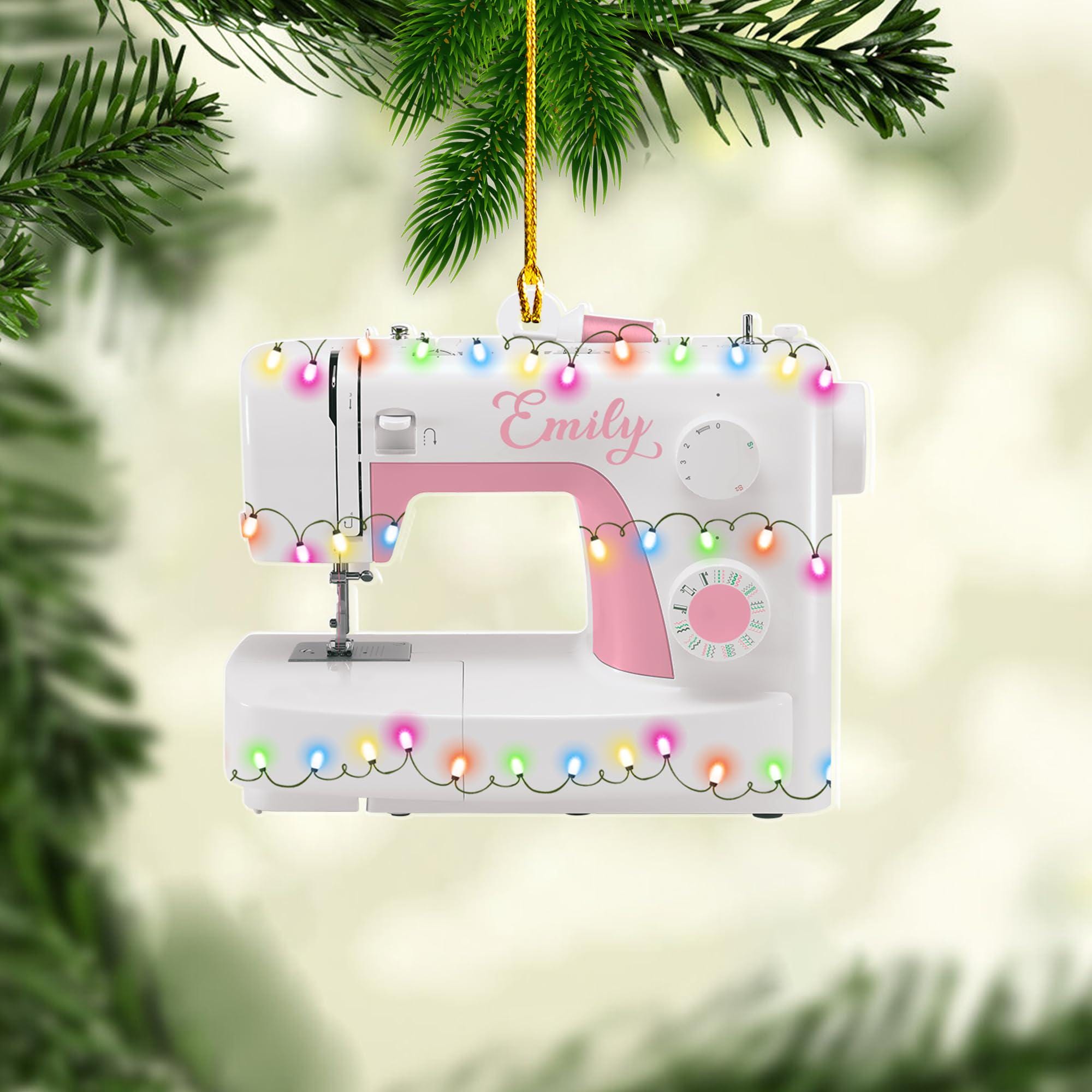 Personalized Sewing Machine Christmas Ornament 2025, Sewing Machine ...