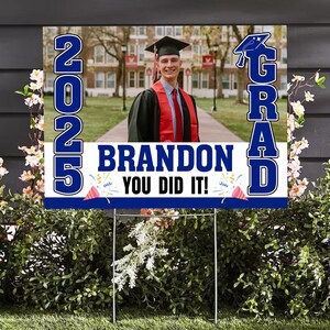 Custom Graduation Yard Sign, Personalized Outdoor High School College ...
