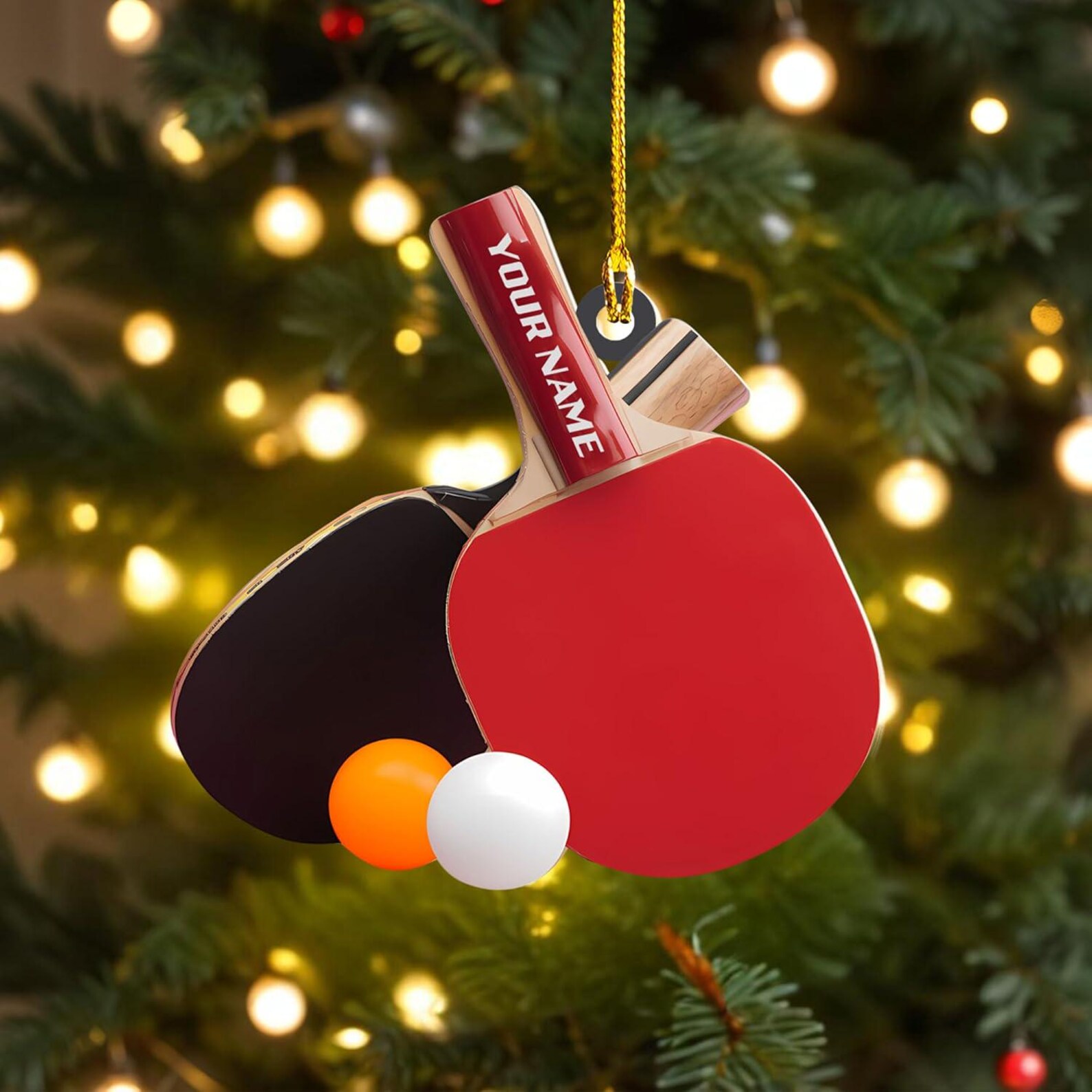 Personalized Table Tennis Ornament, Ping Pong Car Ornament, Ping Pong ...