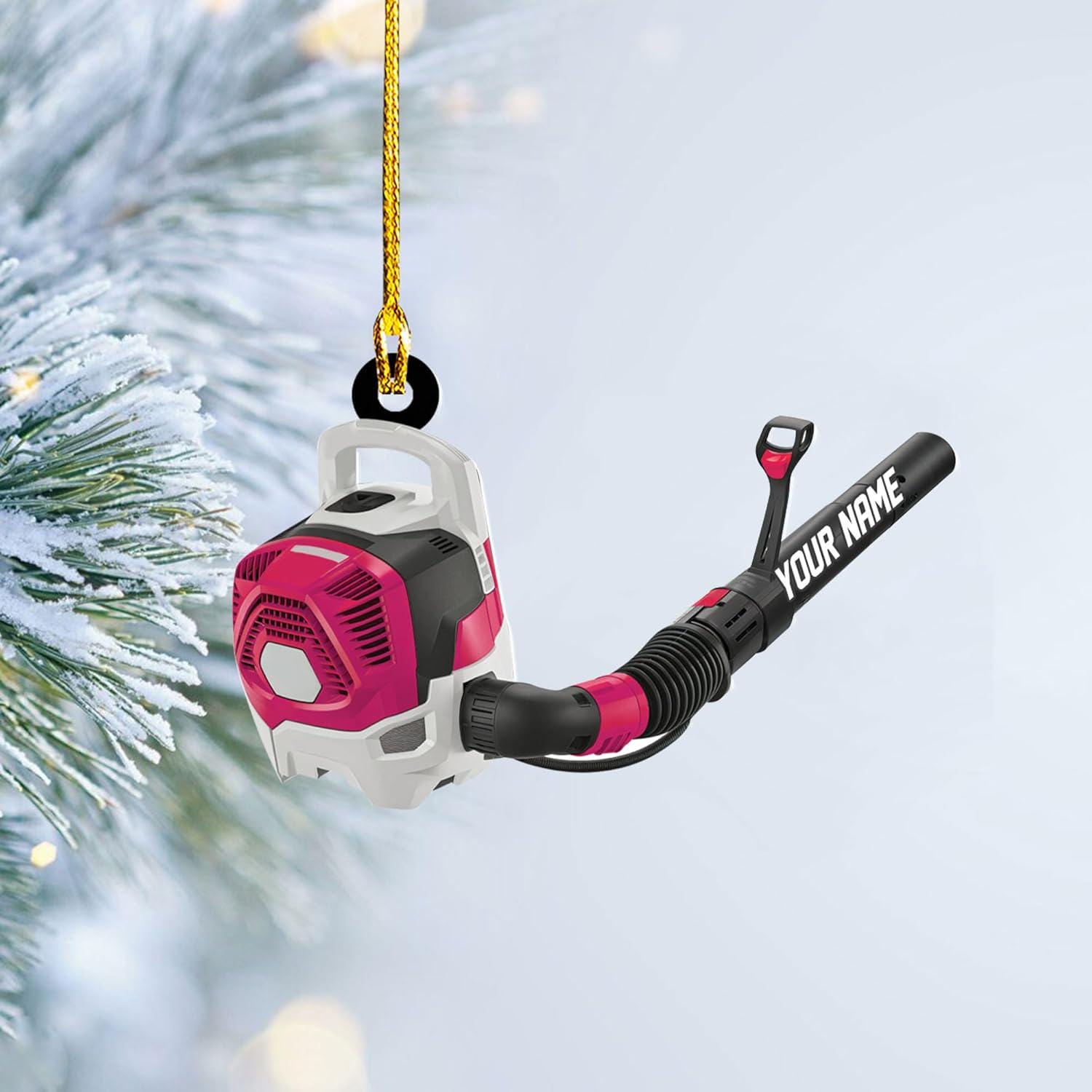 Personalized Leaf Blower Christmas Ornament, Leaf Blowers Christmas ...
