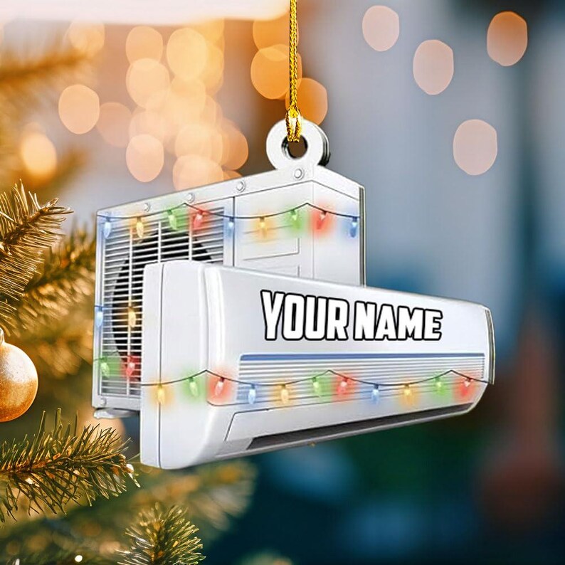 Personalized Air Conditioner Christmas Light Ornament Xmas Tree Decor ...