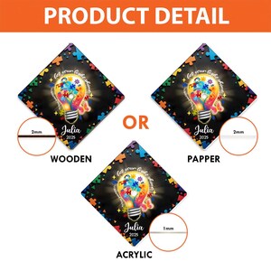 Celebrate Minds of All Kinds Graduation Cap Topper, Autism Awareness ...