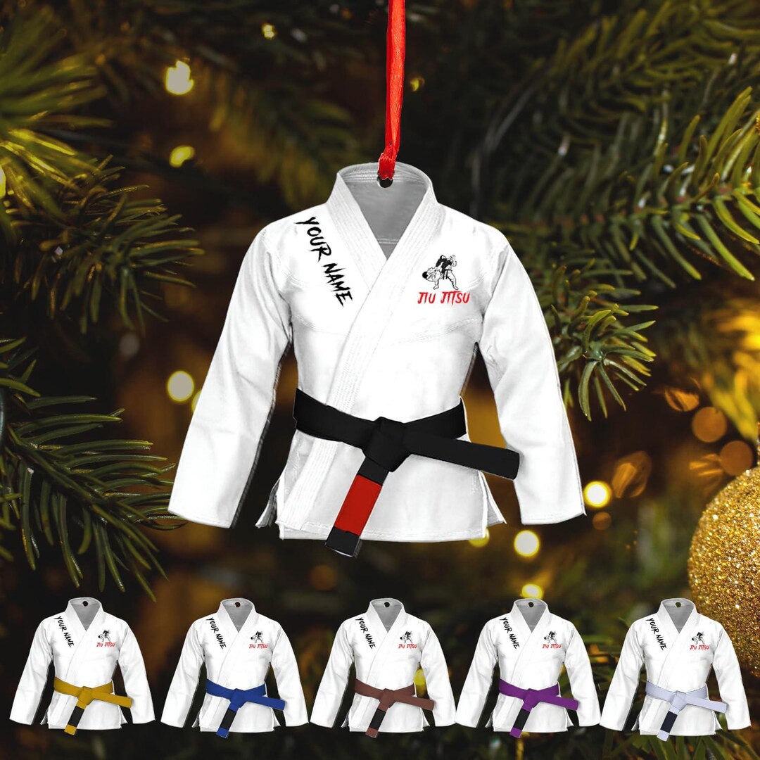 Custom Jiu Jitsu Uniform Ornament,personalized BJJ Ornament,custom Belt ...