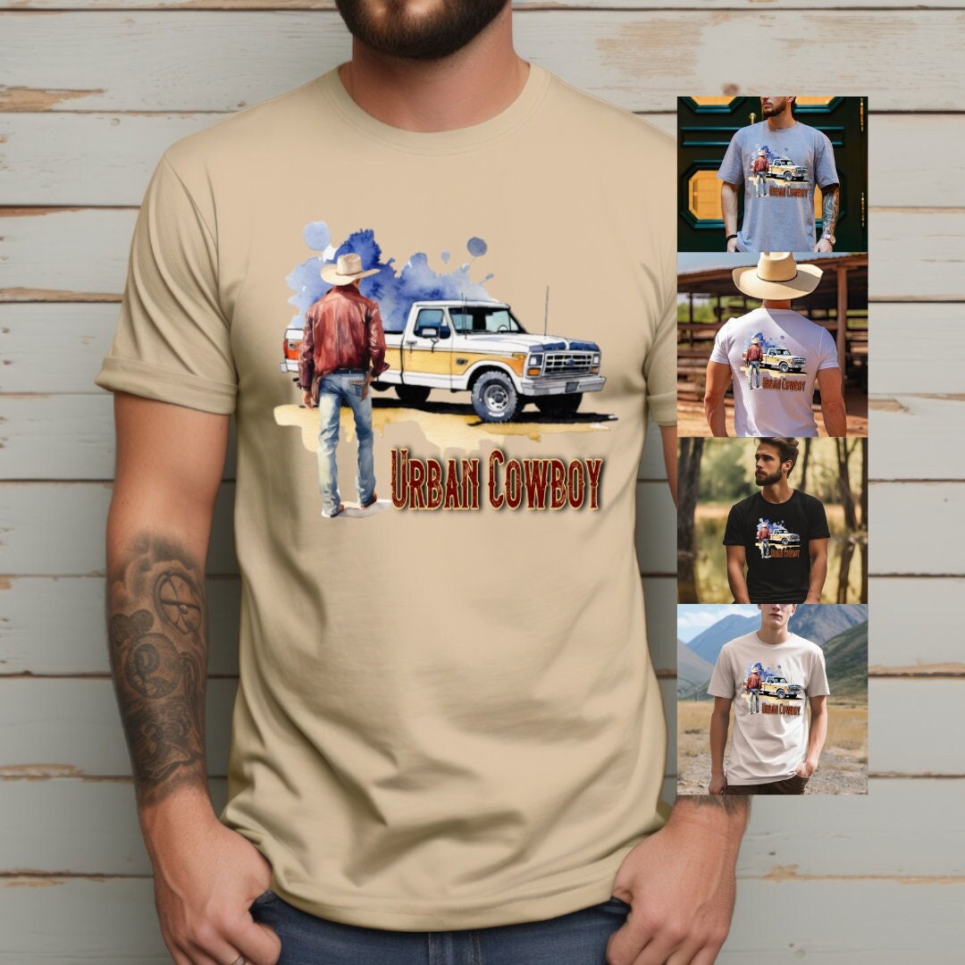Urban Cowboy Tee, Western Vibes, Country Music, Graphic Tee, Nashville ...