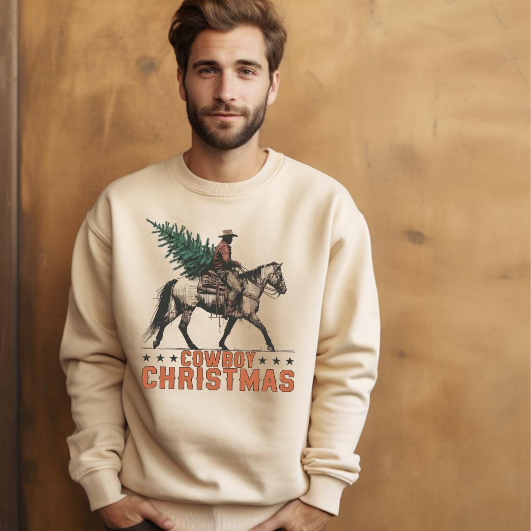 Cowboy Country Christmas Jumper, Country Gifts, Country Sweatshirt ...