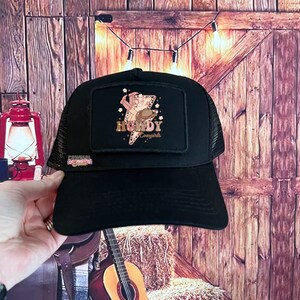 Black Patch Trucker Cap: Cowgirl Soul Western Hat - Etsy