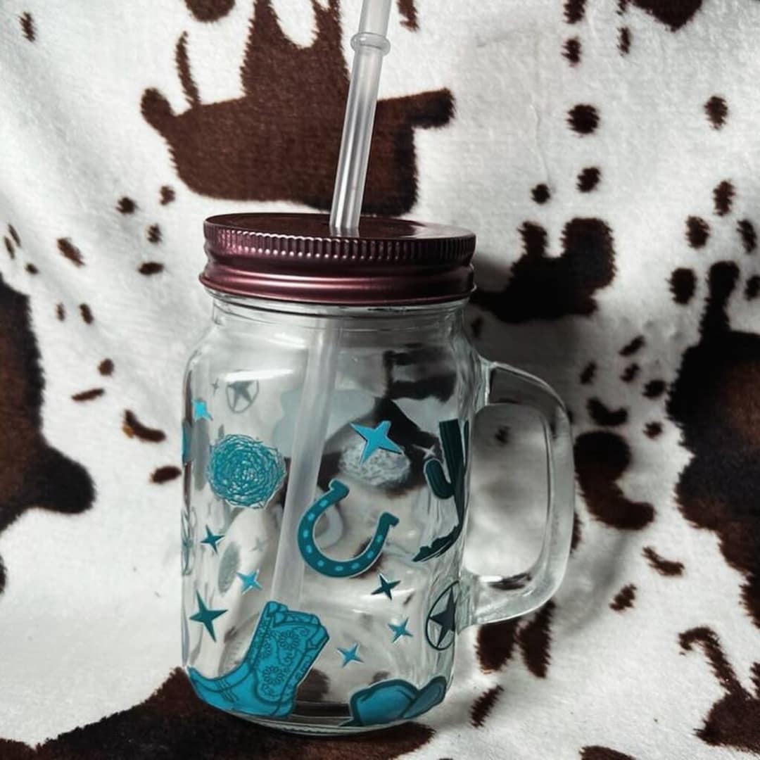 Country Inspired Mason Jar Drinking Cups, Coffee Cups, Latte Mugs, Cups ...