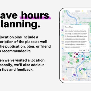 Rome Digital Travel Map for Google Maps Location Pins - Etsy