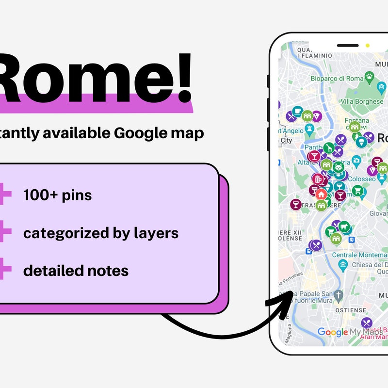 Google map italy google maps - Etsy.de