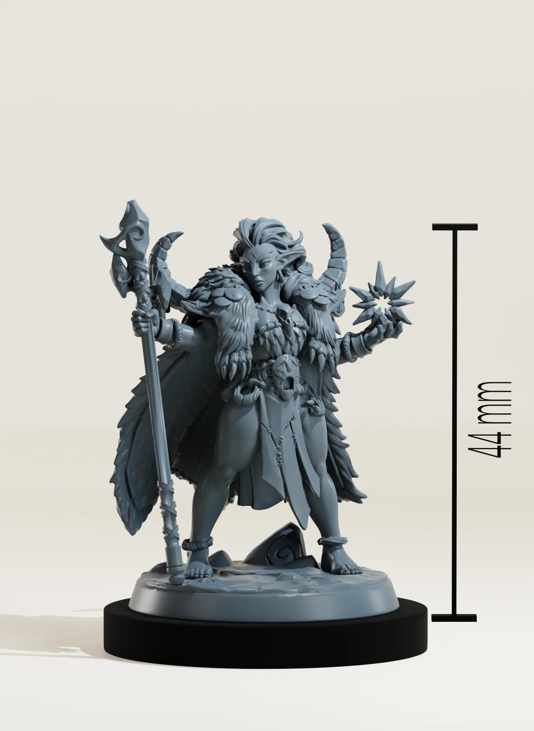 Frost Elf Druidess - DND Miniatures, Pathfinder 2nd, Heroquest, Minis ...