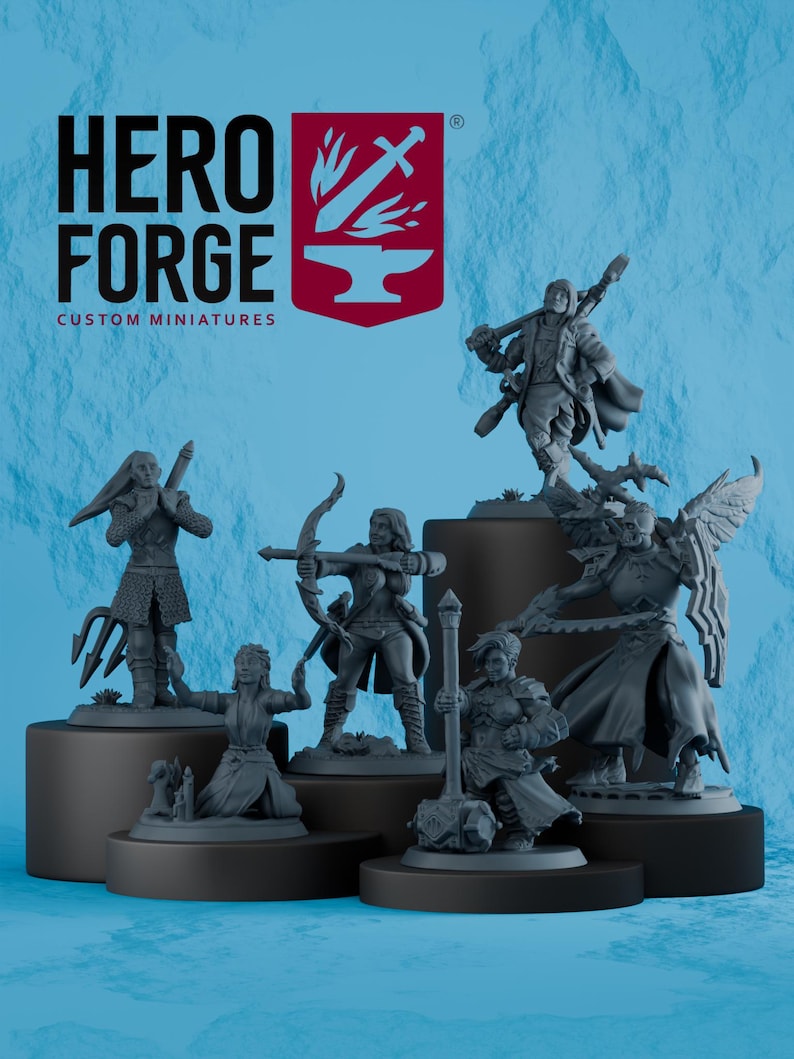 Hero Forge Custom Figurine - High Quality 3D Printing - Role Playing ...
