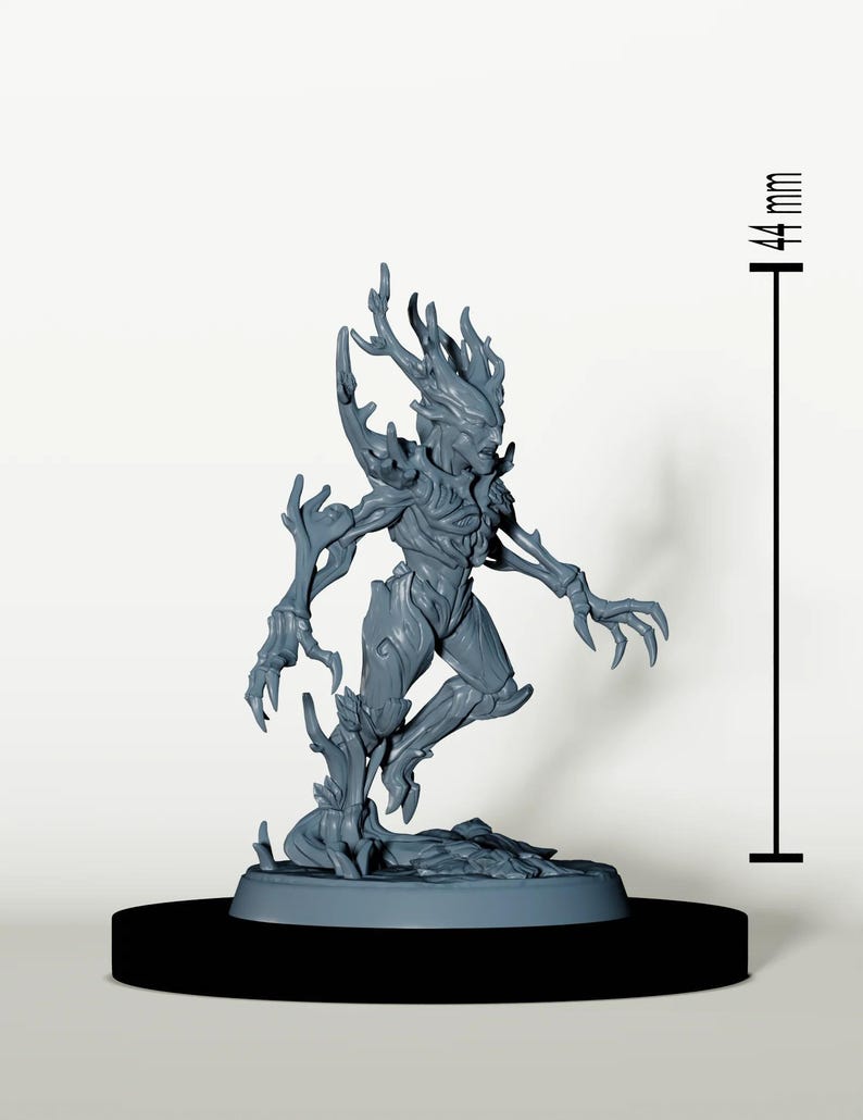 Forest Spirits Set - Barkskin Warriors - D&D Miniatures, Pathfinder 2nd ...