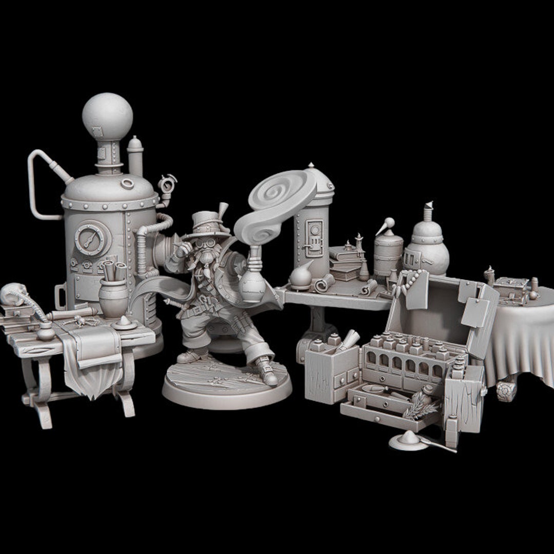 RPG Figurine 32 Mm Alchemist NPC D&d, Pathfinder and Role-playing Games ...