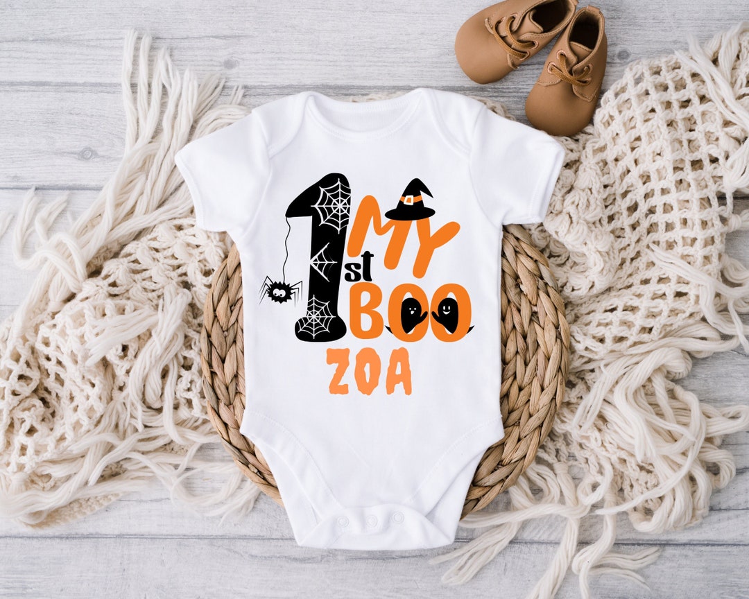Personalized 1st Boo Halloween Bodysuit: Custom Baby Outfit - Etsy