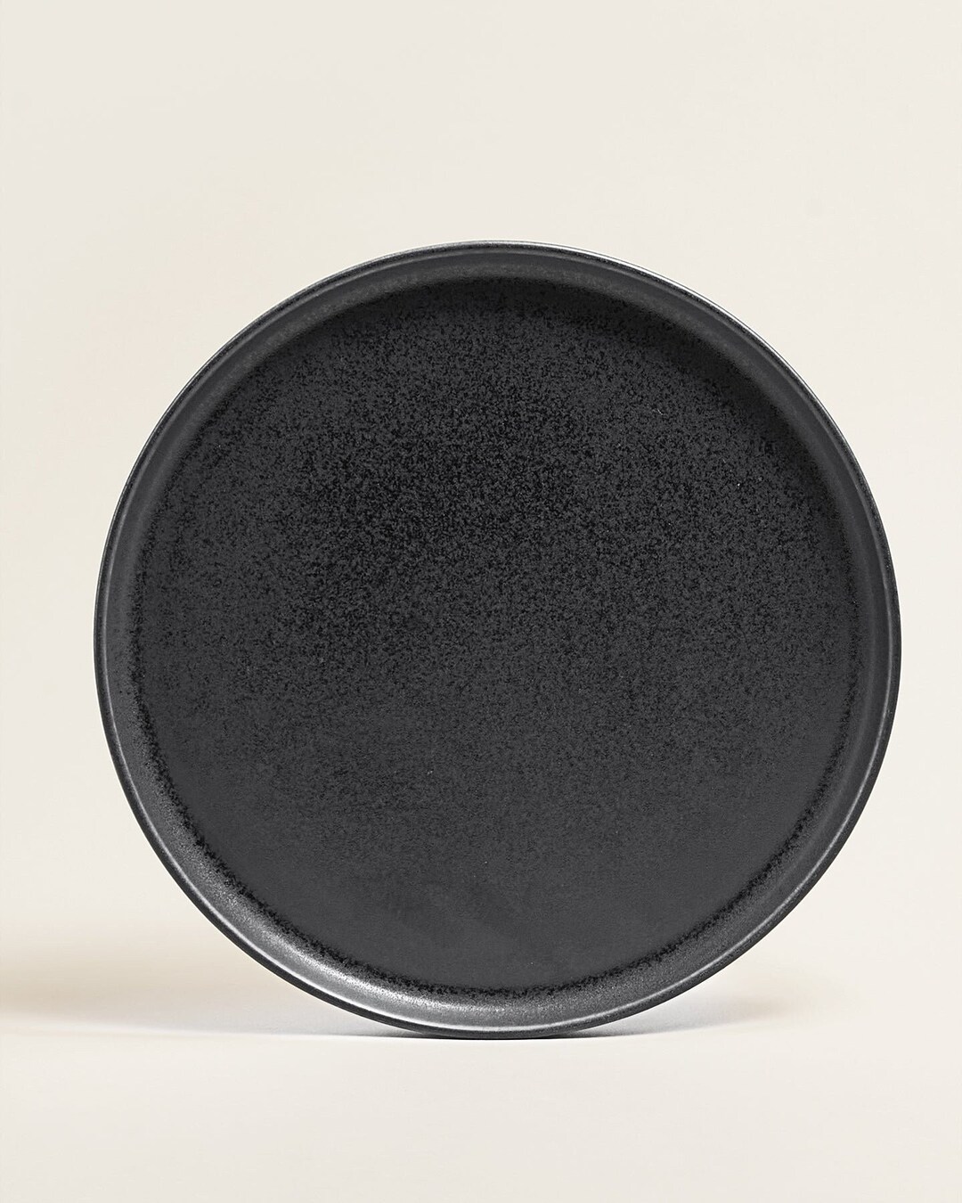 Faro Plate Large Matt Black Blue - Etsy