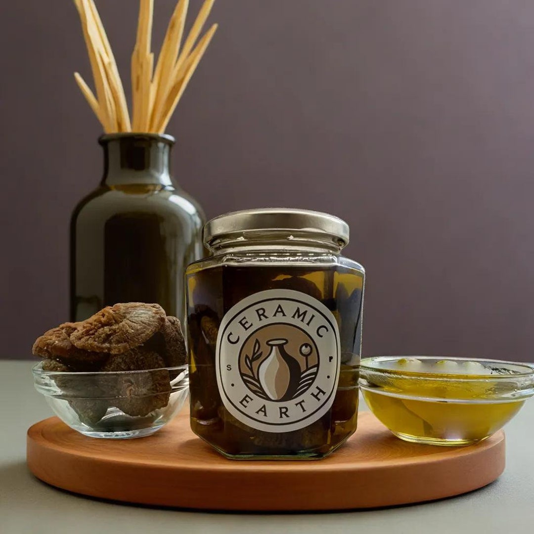 Moroccan Organic Olive Oil & Figs –500ml Large Jar of Organic Extra ...