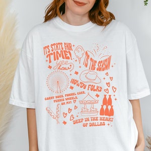 Comfort Colors®, Oversized Texas State Fair Shirt, Carnival, Texas ...