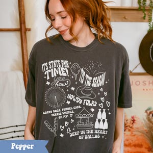 Comfort Colors®, Oversized Texas State Fair Shirt, Carnival, Texas ...