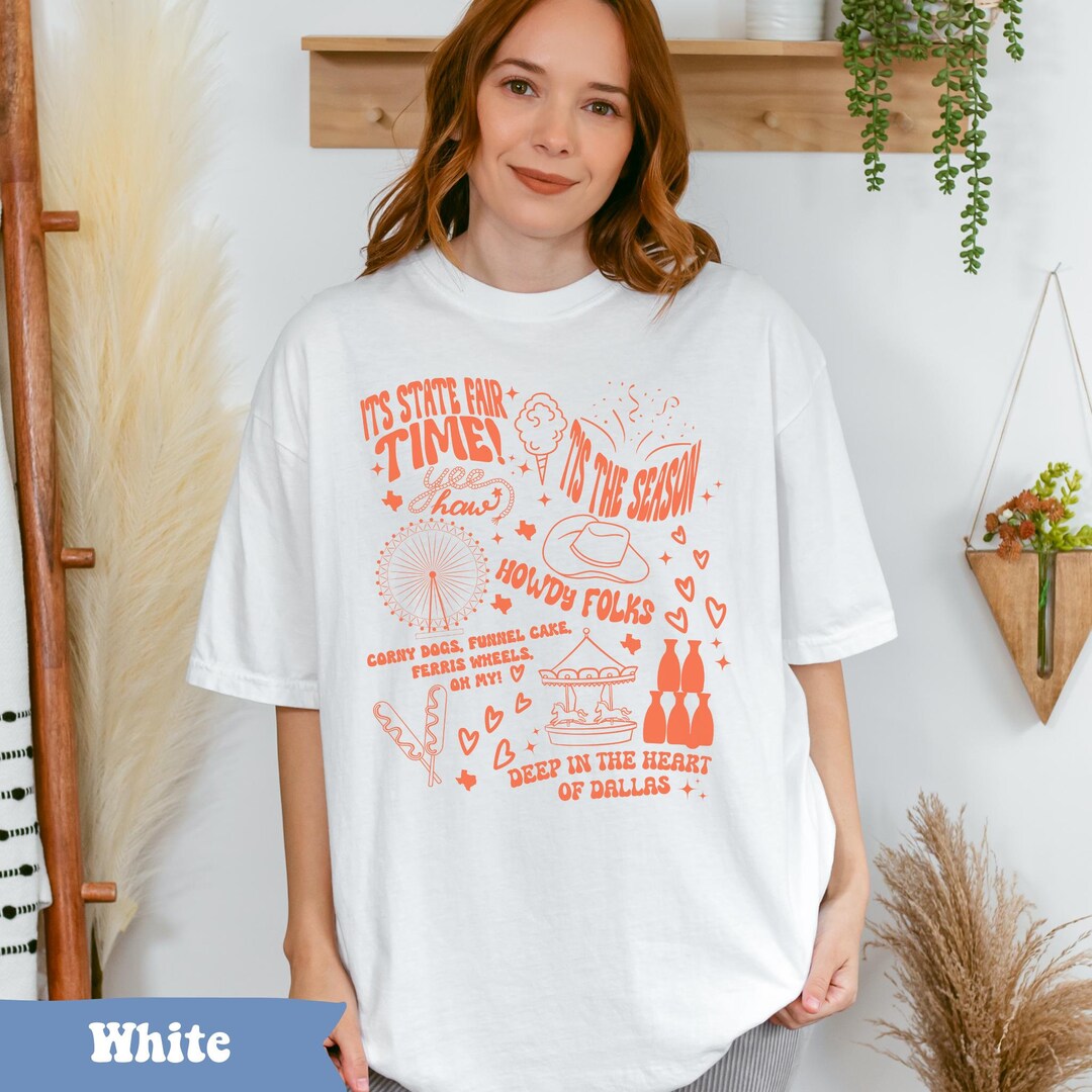 Comfort Colors®, Oversized Texas State Fair Shirt, Carnival, Texas ...
