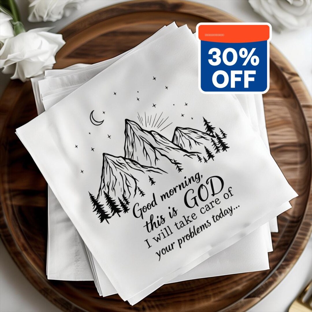 Christian Cocktail Napkins, Bible Verse Gift Napkins, Church Napkin ...