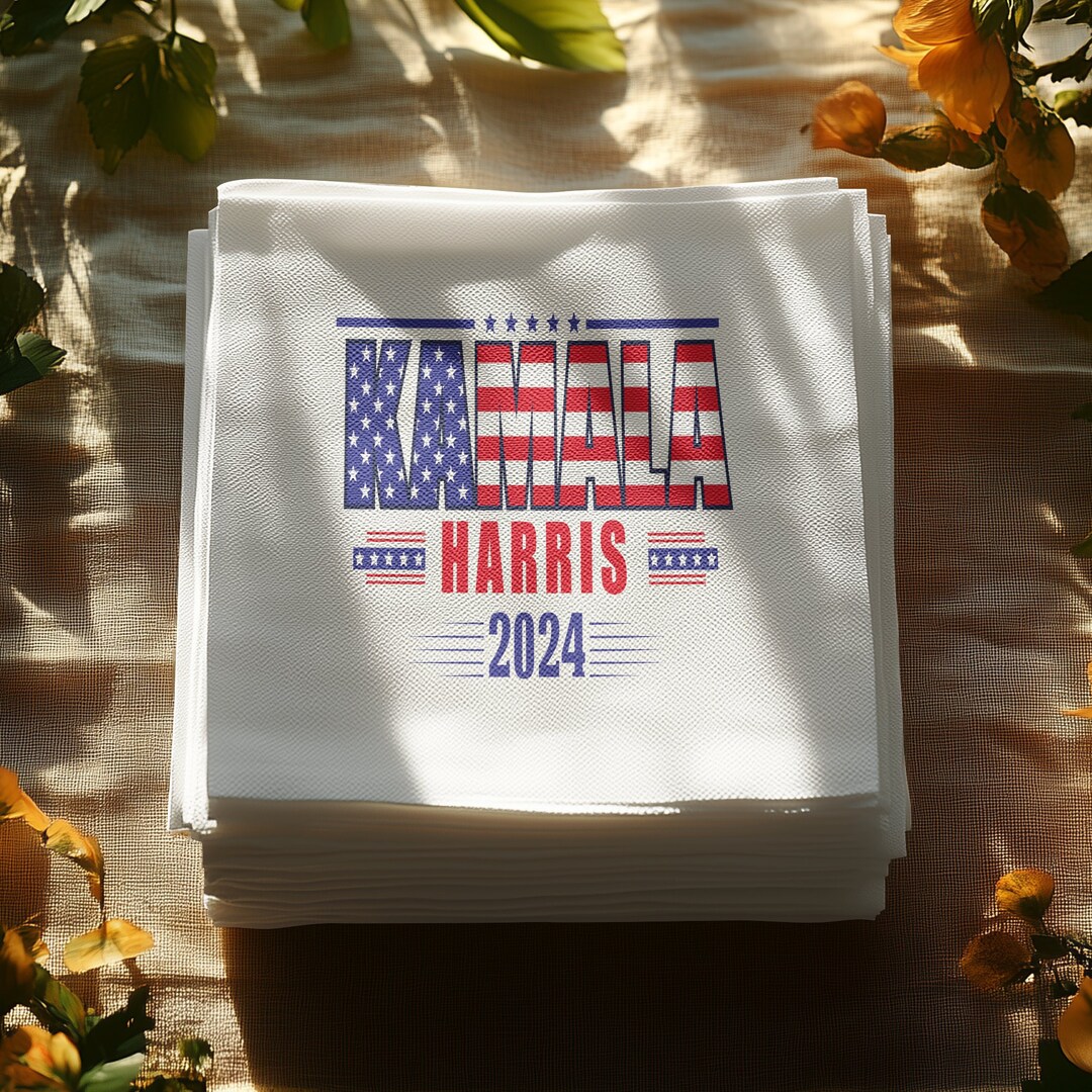 Kamala Harris 2024 Presidential Election Napkins, Political Party ...