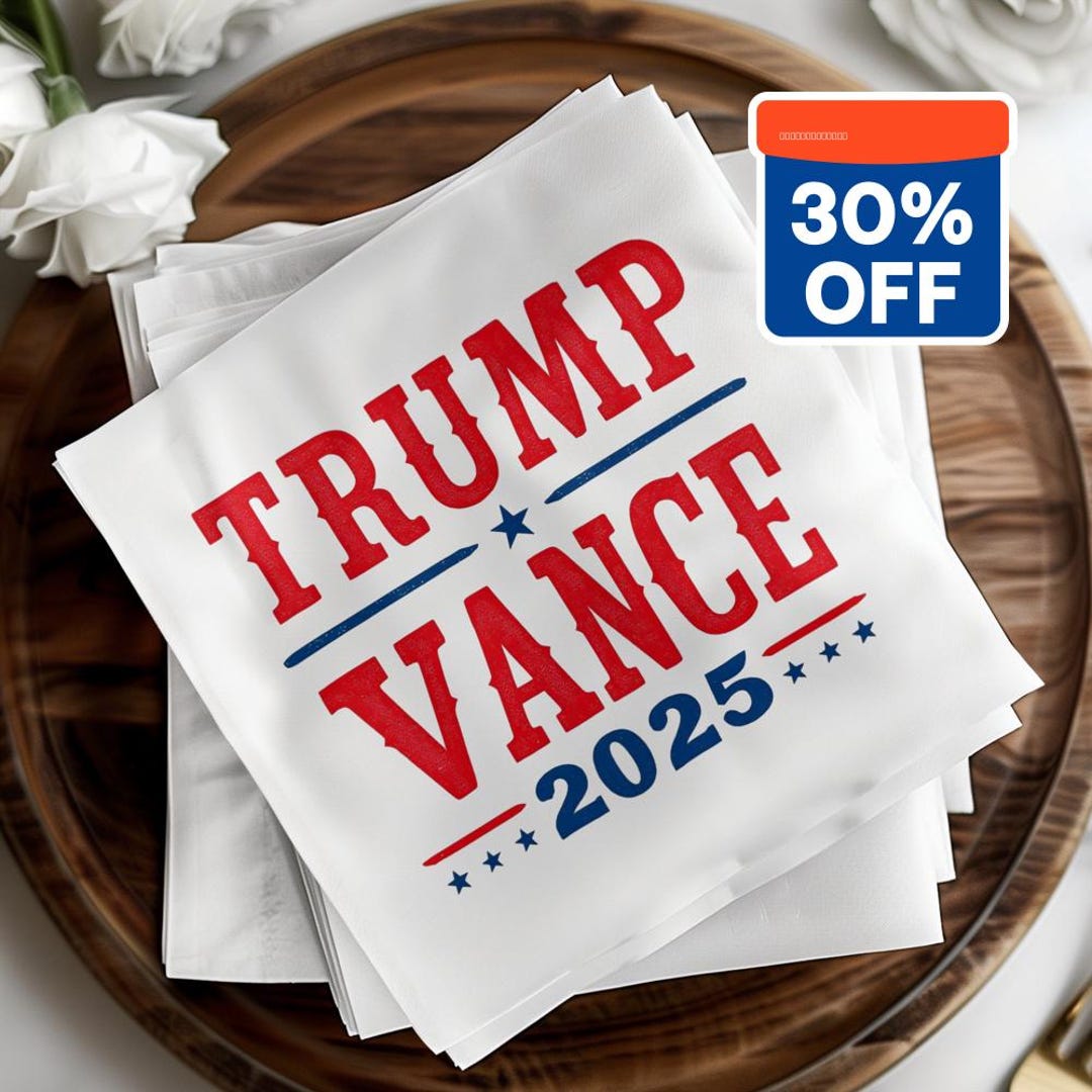 Trump Vance 2024 Election Cocktail Napkins, Election Party Napkins ...