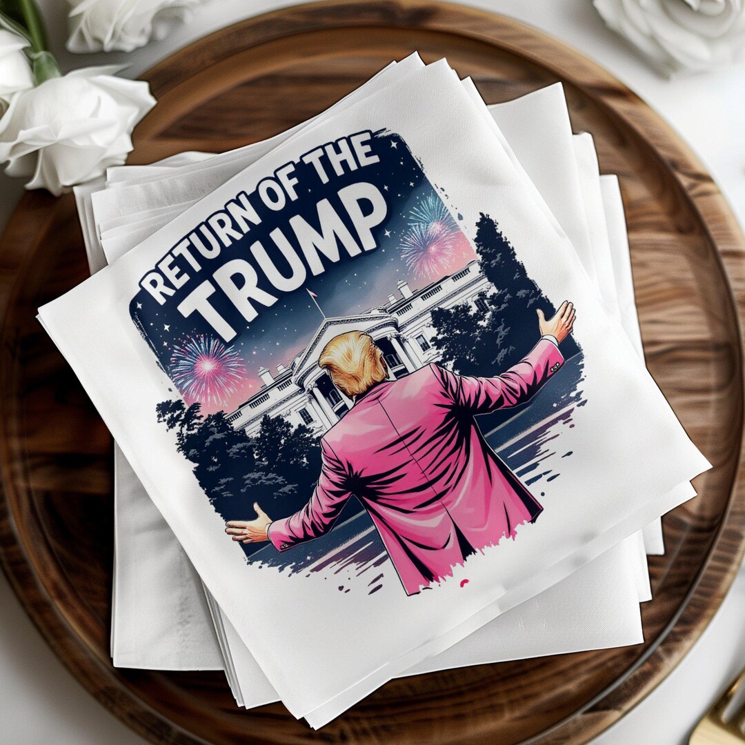 Return of the Trump Cocktail Napkins, Trump Vance 2024 Party Napkins ...