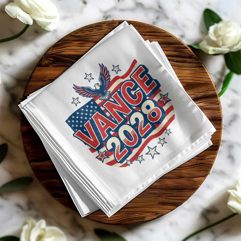 Vance 2028 Election Cocktail Napkins for USA, Patriotic American Flag ...