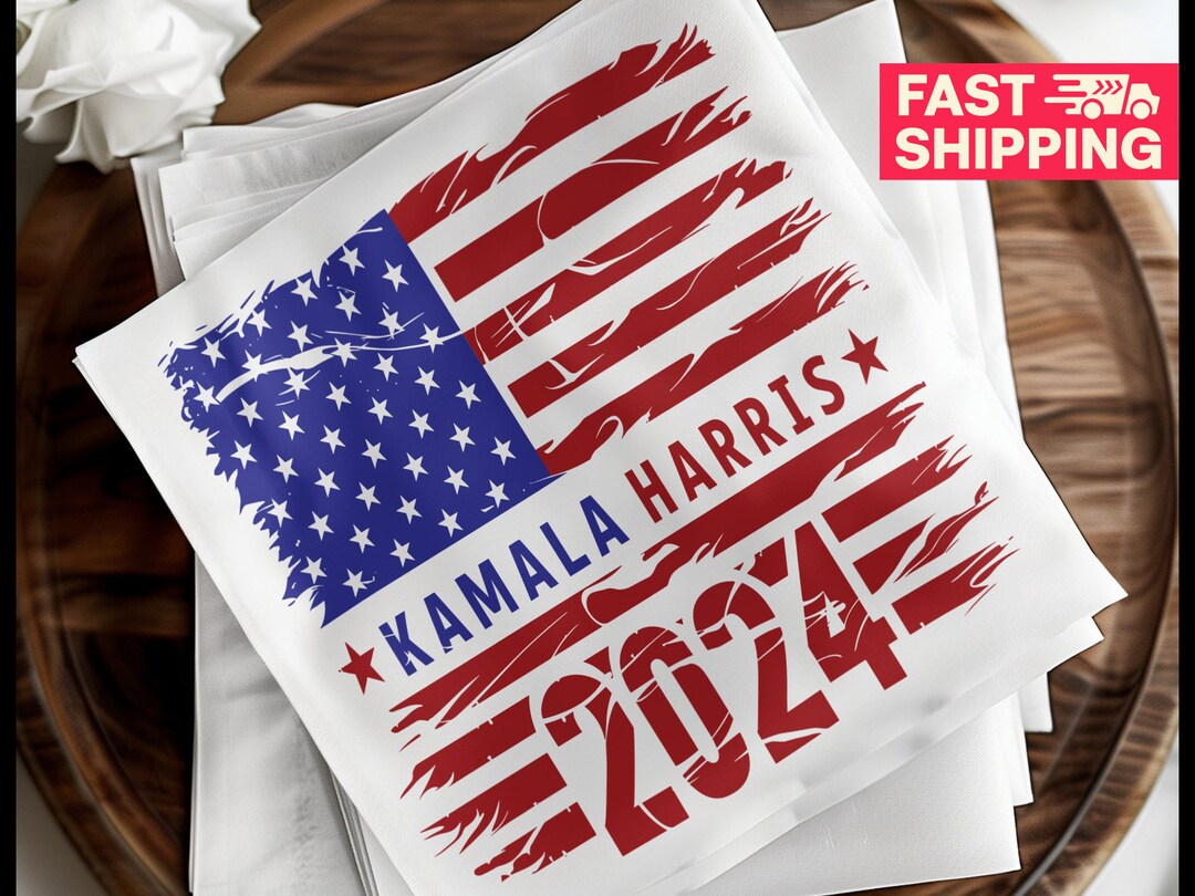 Kamala Harris 2024 Election Napkins, Perfect for Election Parties, USA ...